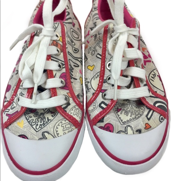 Coach | Shoes | Coach Pink Poppy Barrett Sneakers Size 6b | Poshmark